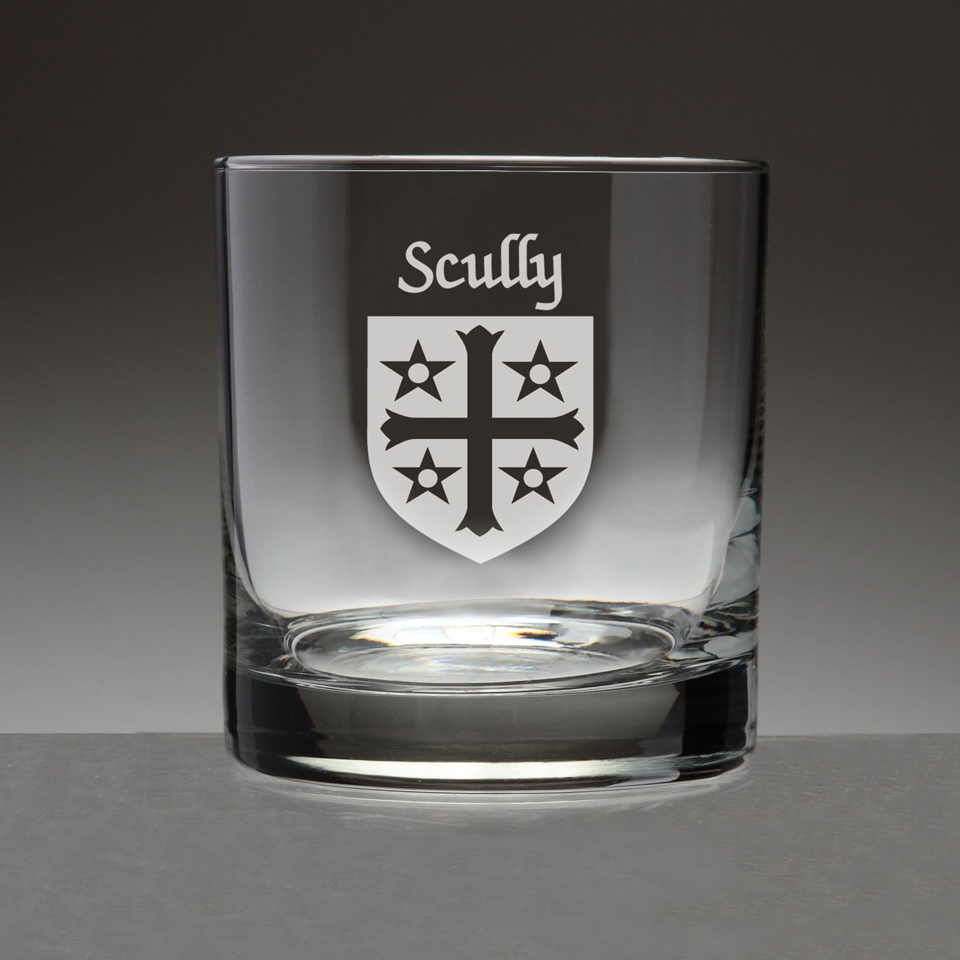 Scully Irish Coat of Arms Tumbler Glasses - Set of 4 (Sand Etched ...