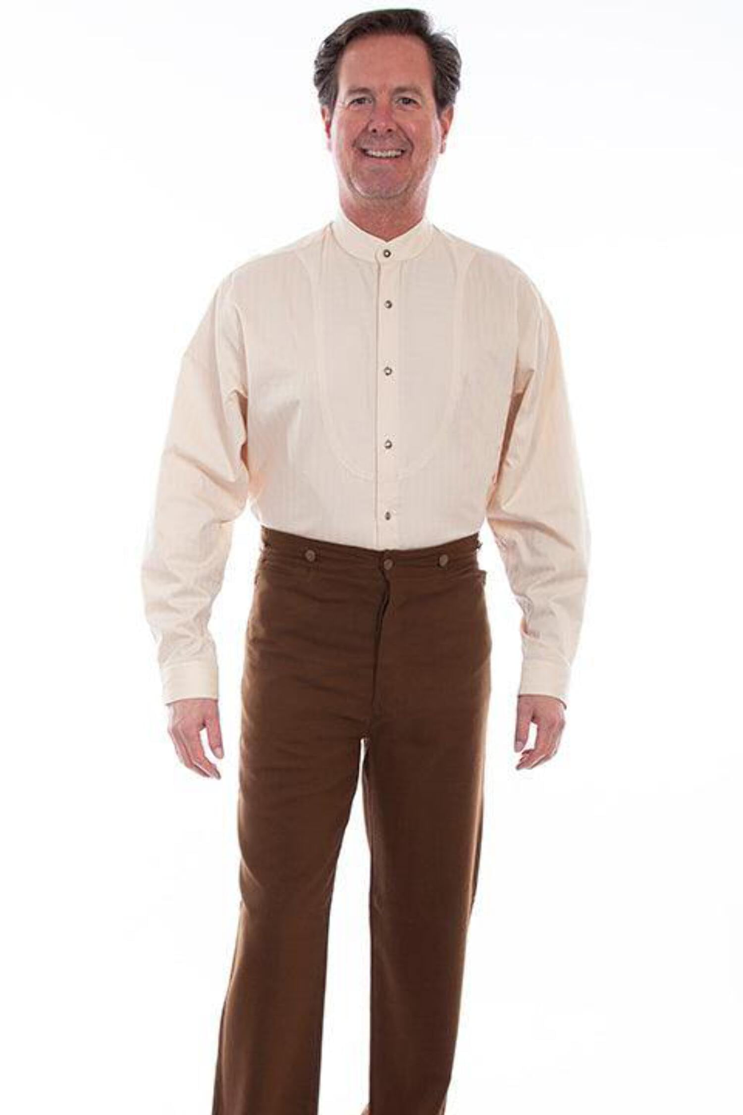 Scully Leather 95% Cotton 5% Spandex Brown Stretch Canvas Weave Pant ...
