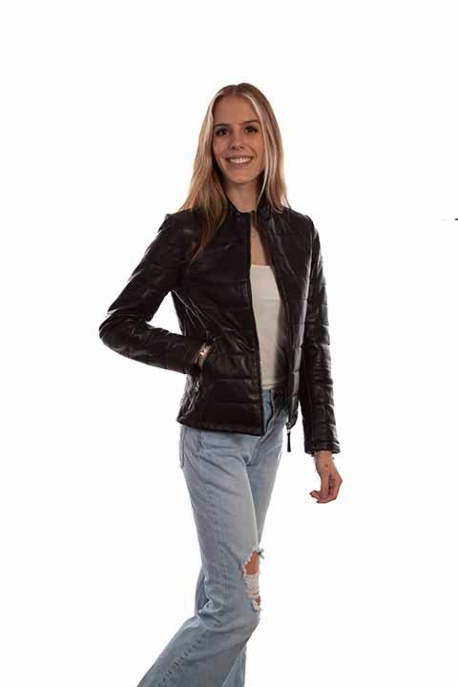 Scully Leather Black Lamb Ladies Jacket - Walmart.com