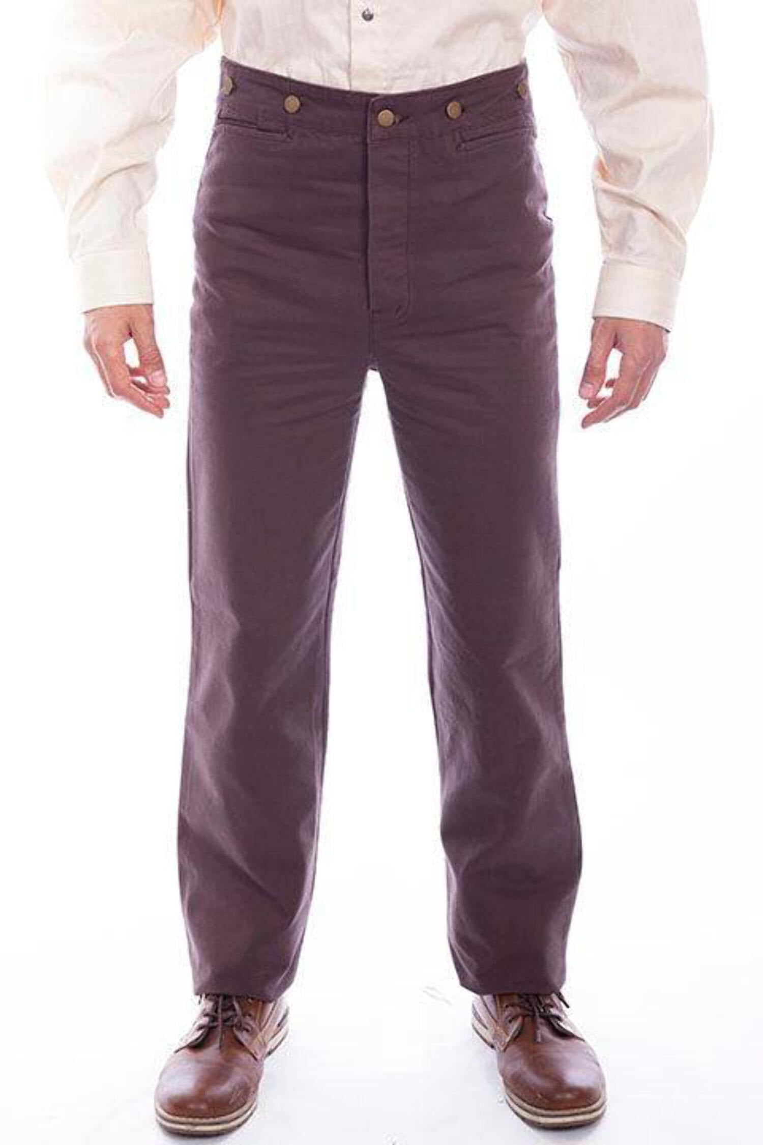 Scully Leather Walnut Canvas Mens Pant - Walmart.com