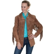 Scully Western Jacket Womens Boar Leather Fringe Maxi Lined L19 ...