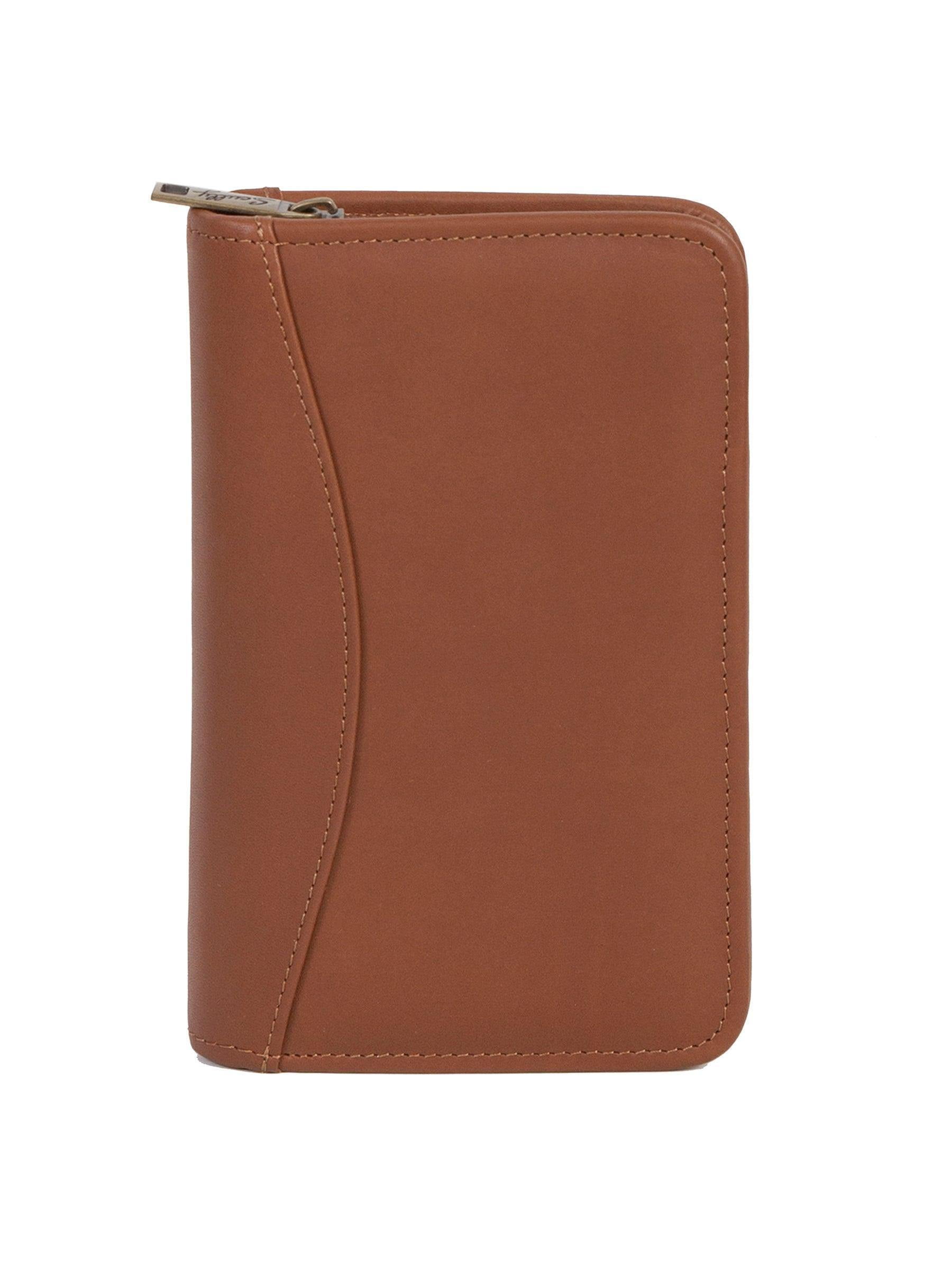 Scully Leather Zip Pocket Planner Tobacco - Walmart.com