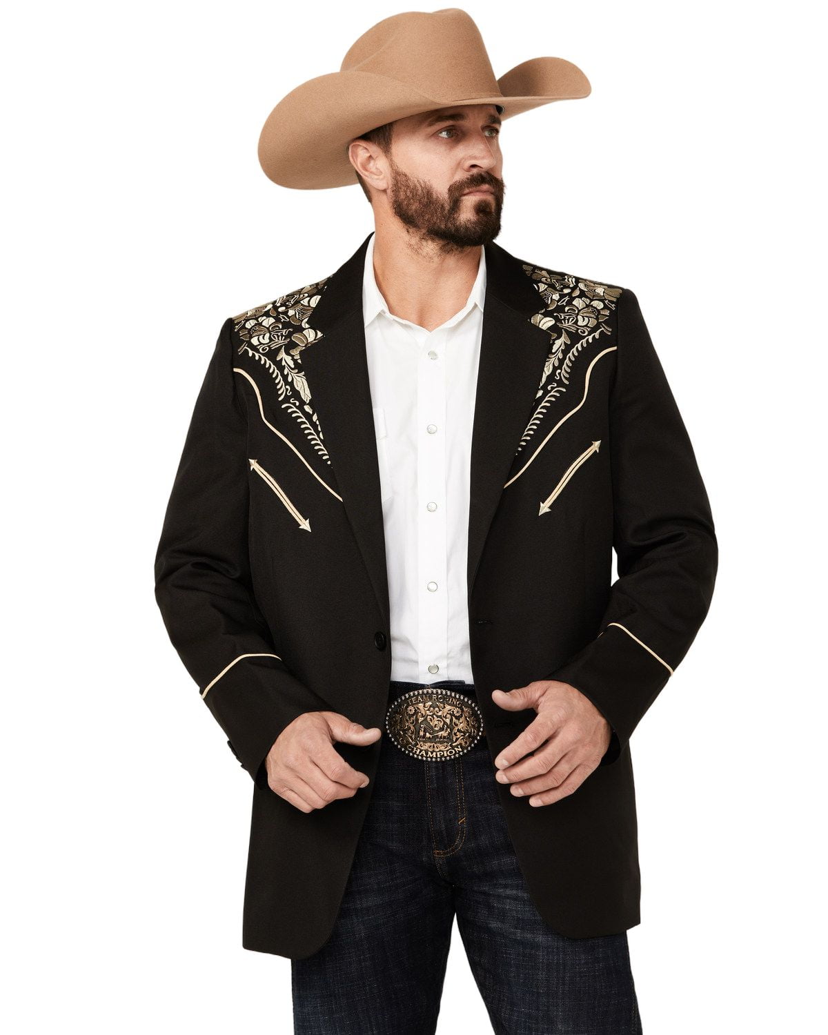 Scully Men's Gunfighter Sportcoat - P-733-BLK/GLD 48 REG US - Walmart.com