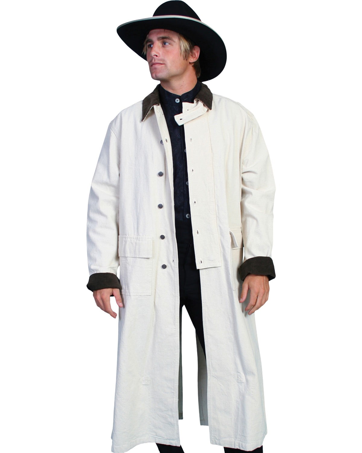 Rangewear By Scully Men's Long Canvas Duster Natural XX- - Walmart.com