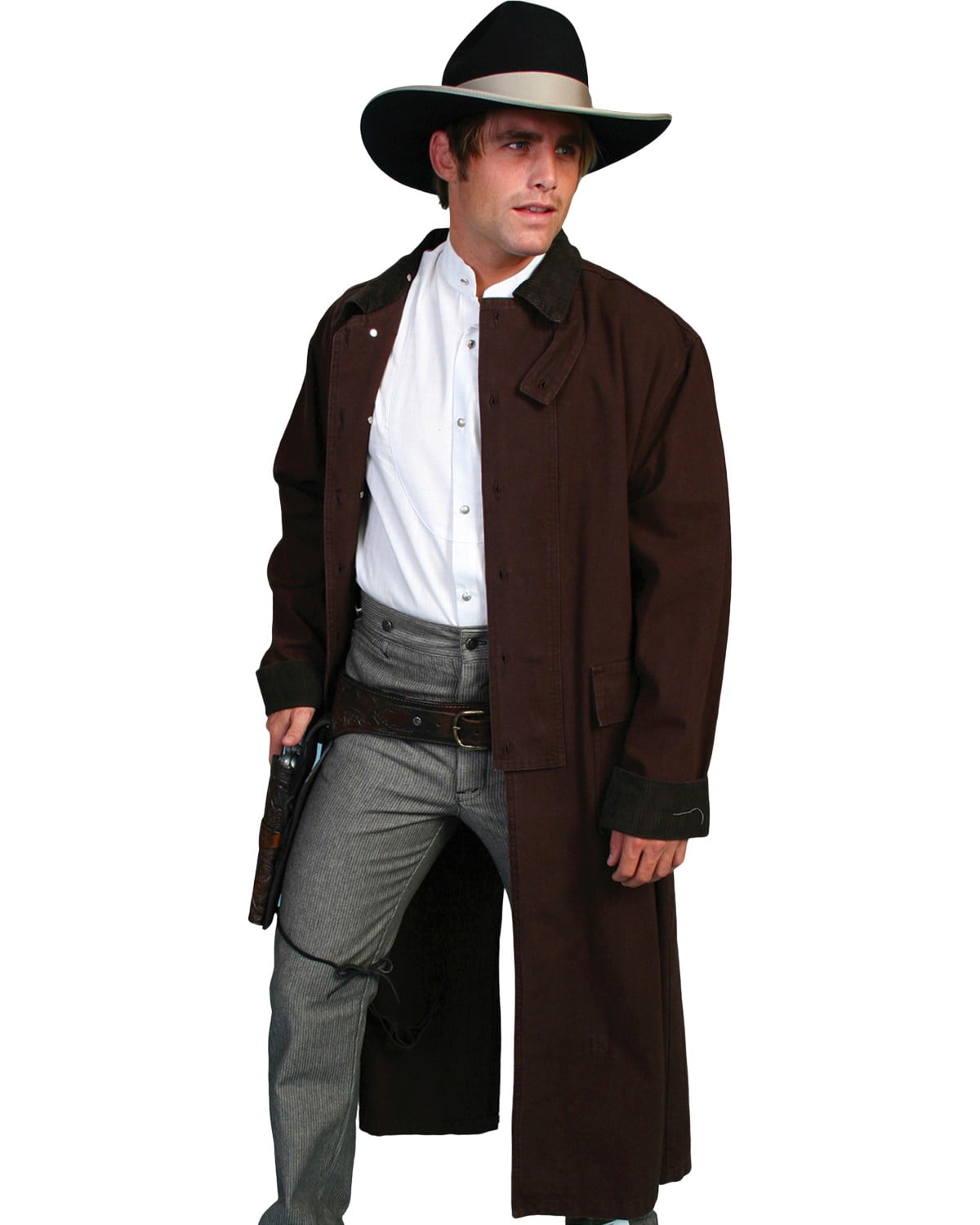 Rangewear By Scully Men's Long Canvas Duster Walnut - Walmart.com