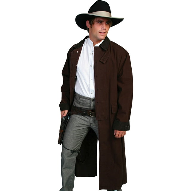 Rangewear By Scully Men's Long Canvas Duster Walnut - Walmart.com