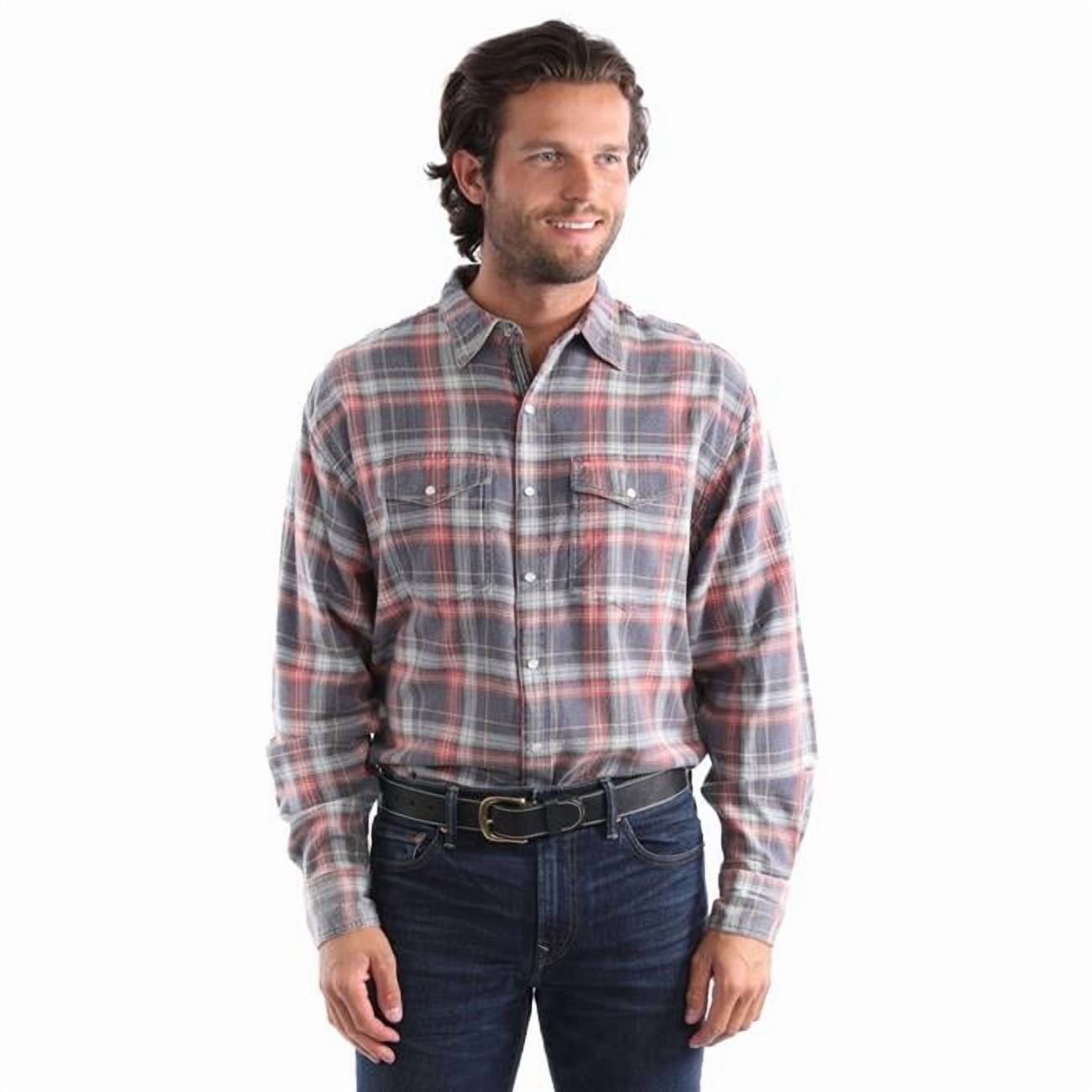 Scully PS-355-BLU-XXL Mens Signature Acid Wash 100 Percent Cotton Long ...
