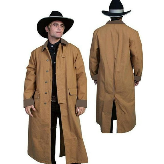 Scully Rangewear Men's Long Canvas Duster, Brown, XX-Large - Walmart.com