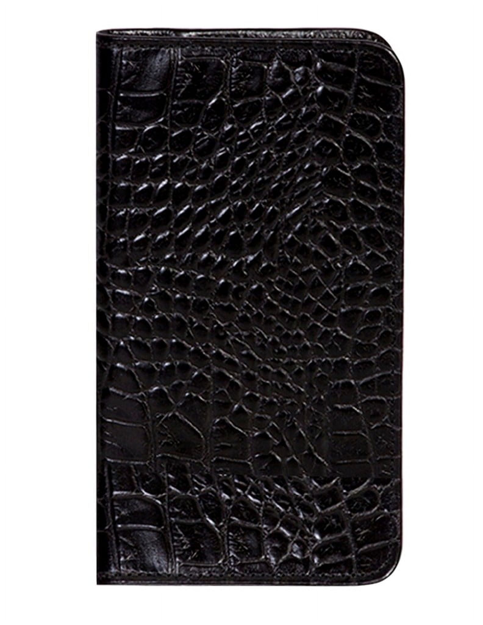Scully Western Address Book Faux Crocodile Leather Black 05_1108_0 ...