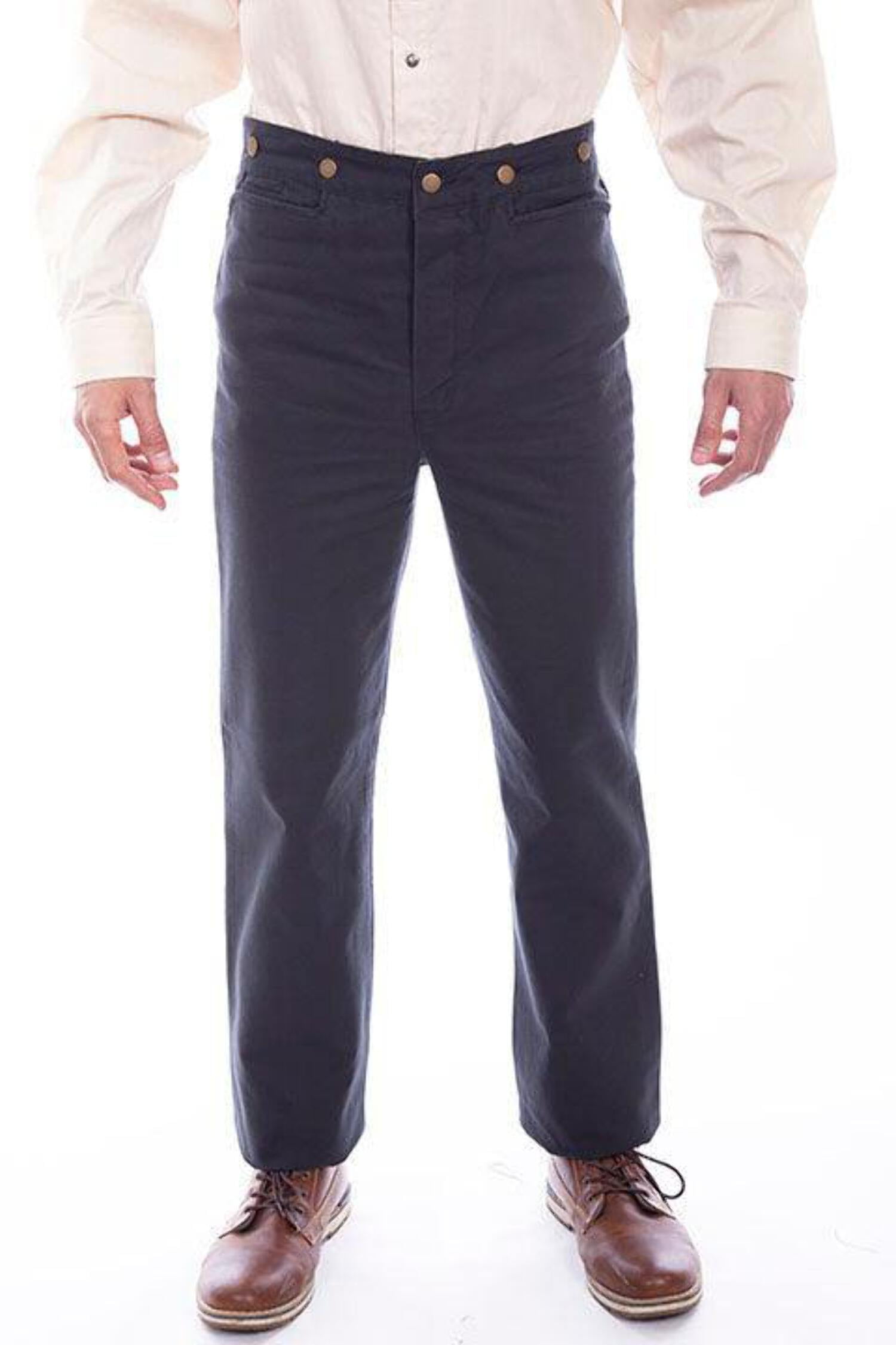 Scully Western Pants Mens Old West Durable Canvas Rugged RW040 ...
