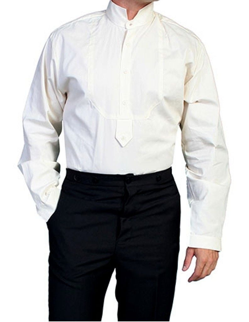 Scully Western Shirt Mens L/S Old West Formal Pullover Cotton 579280 ...