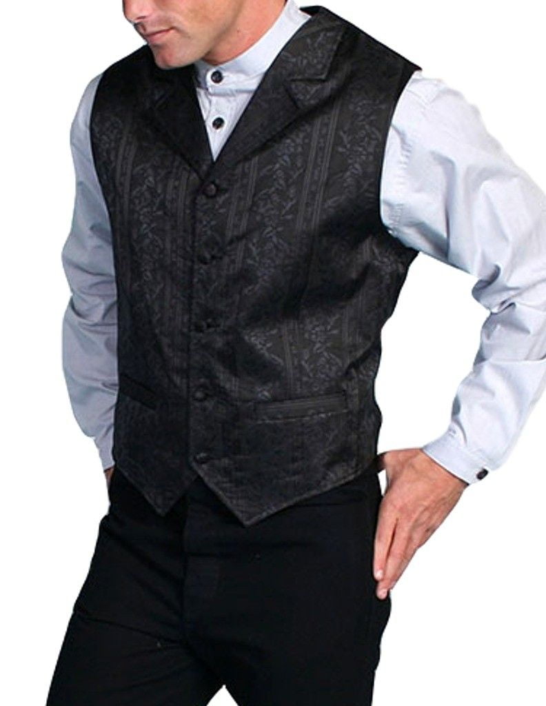 Scully Western Vest Mens Quality Masculine Stripe Vest Button RW112X ...