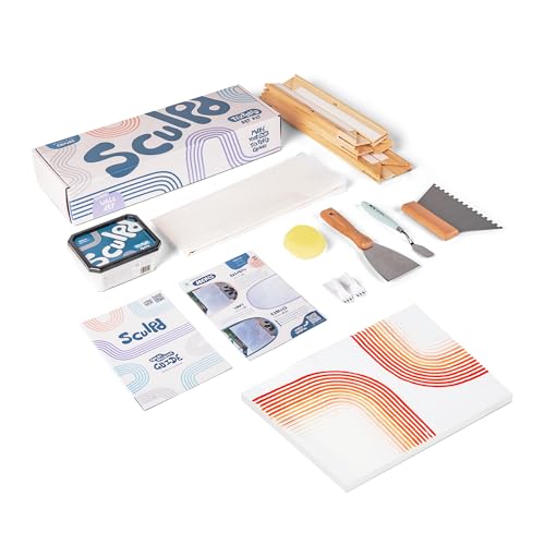 Sculpd Textured Canvas Kit - Complete Art Set with Texture Paste ...