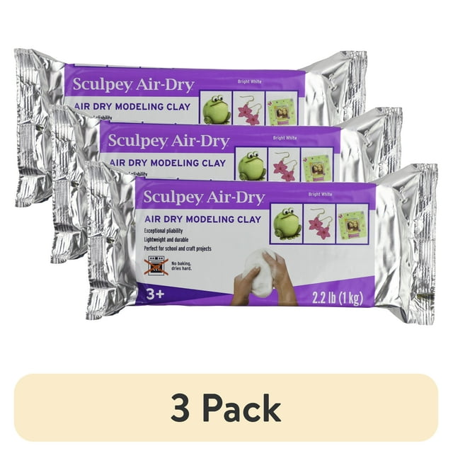 (3 pack) Sculpey Air Dry Modeling Clay - Walmart.com
