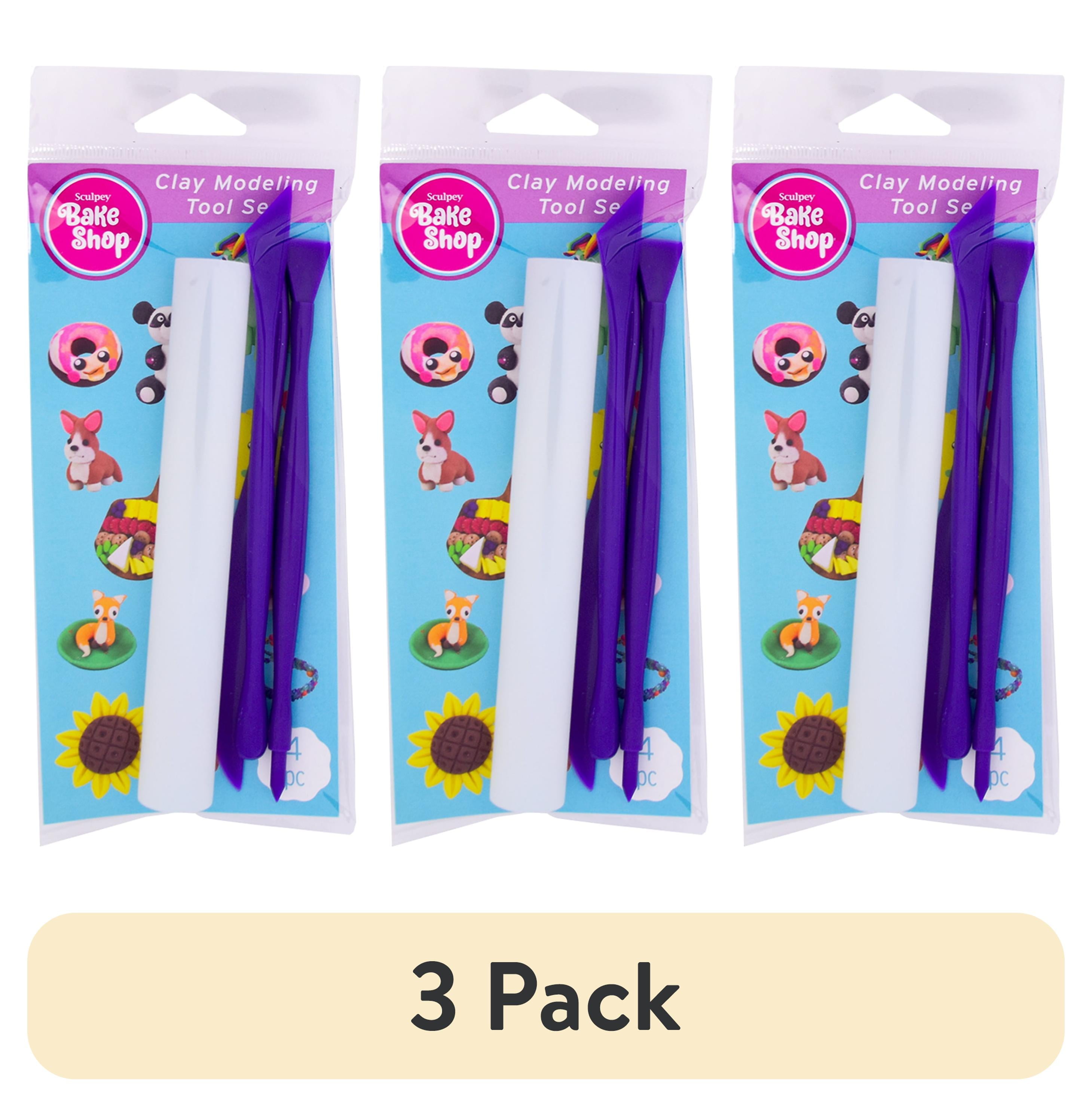 (3 pack) Sculpey Bake Shop Brand Plastic Modeling Tool Kit 4 Pc Set ...