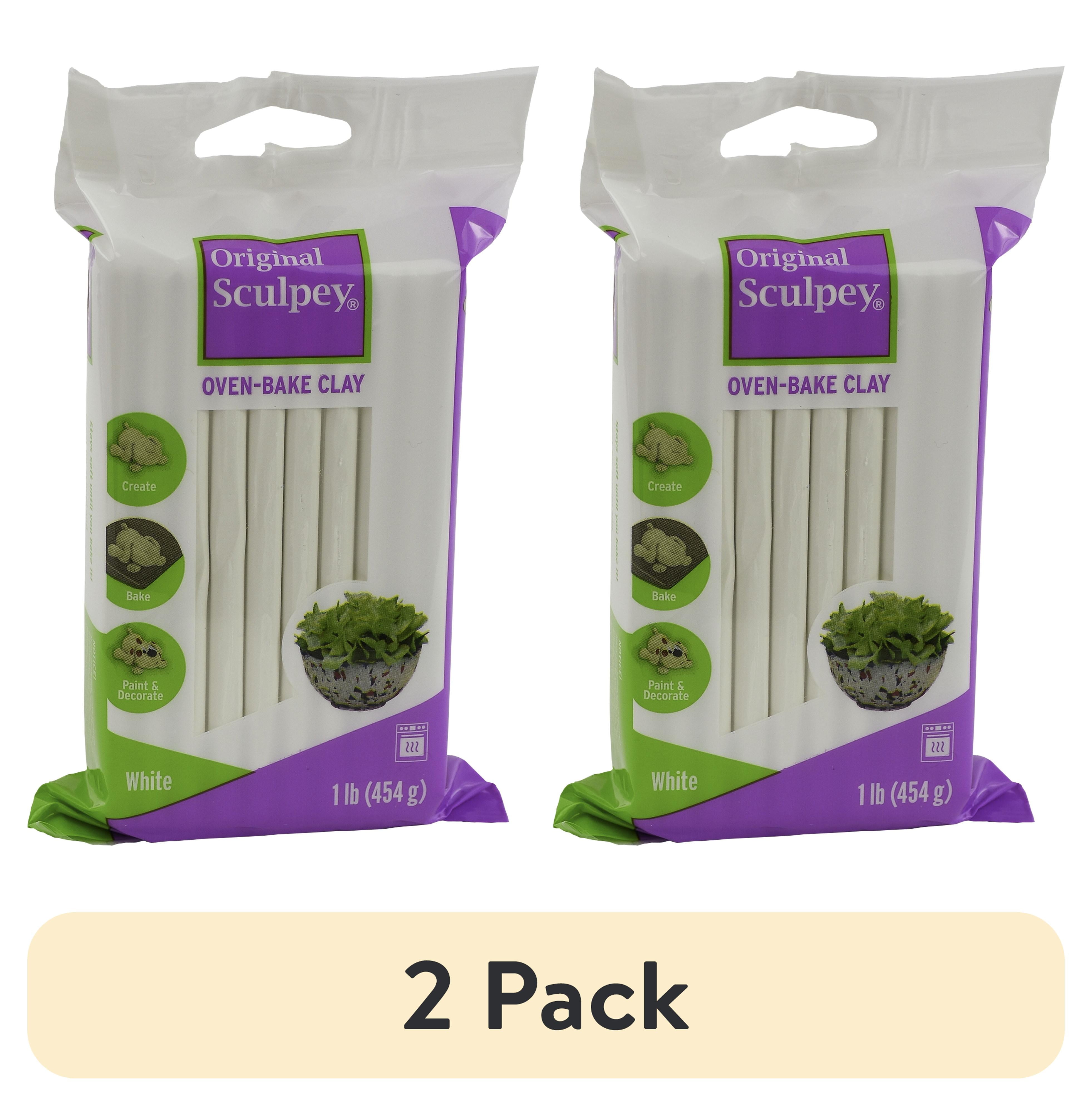 (2 pack) Sculpey Original Oven Bake White Modeling Clay - Walmart.com