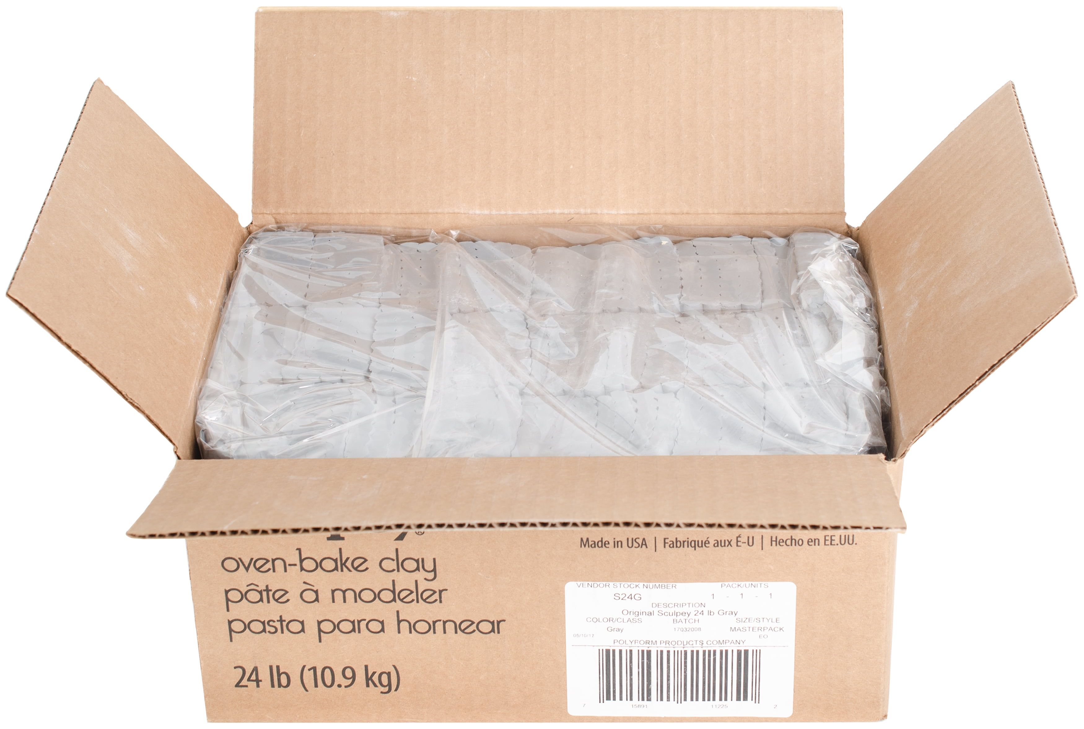 Sculpey Original Polymer Clay 24lb-Gray - Walmart.com