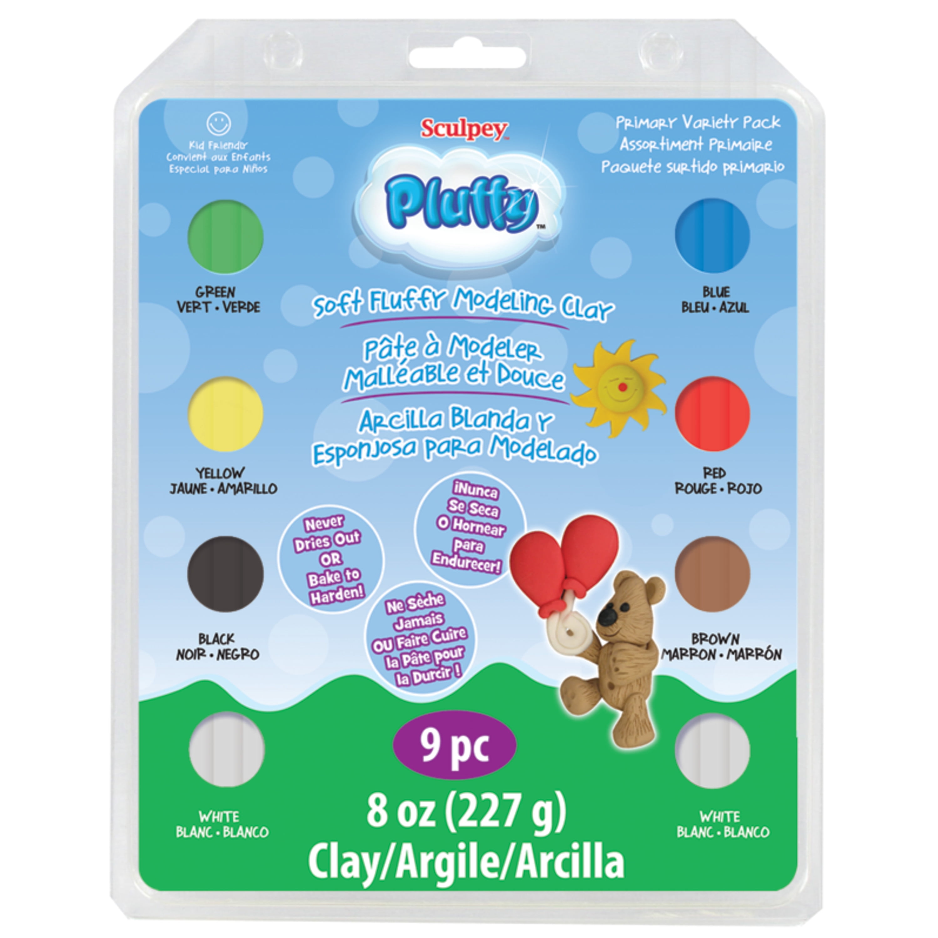 Sculpey Pluffy Variety Pack, Primary - Walmart.com
