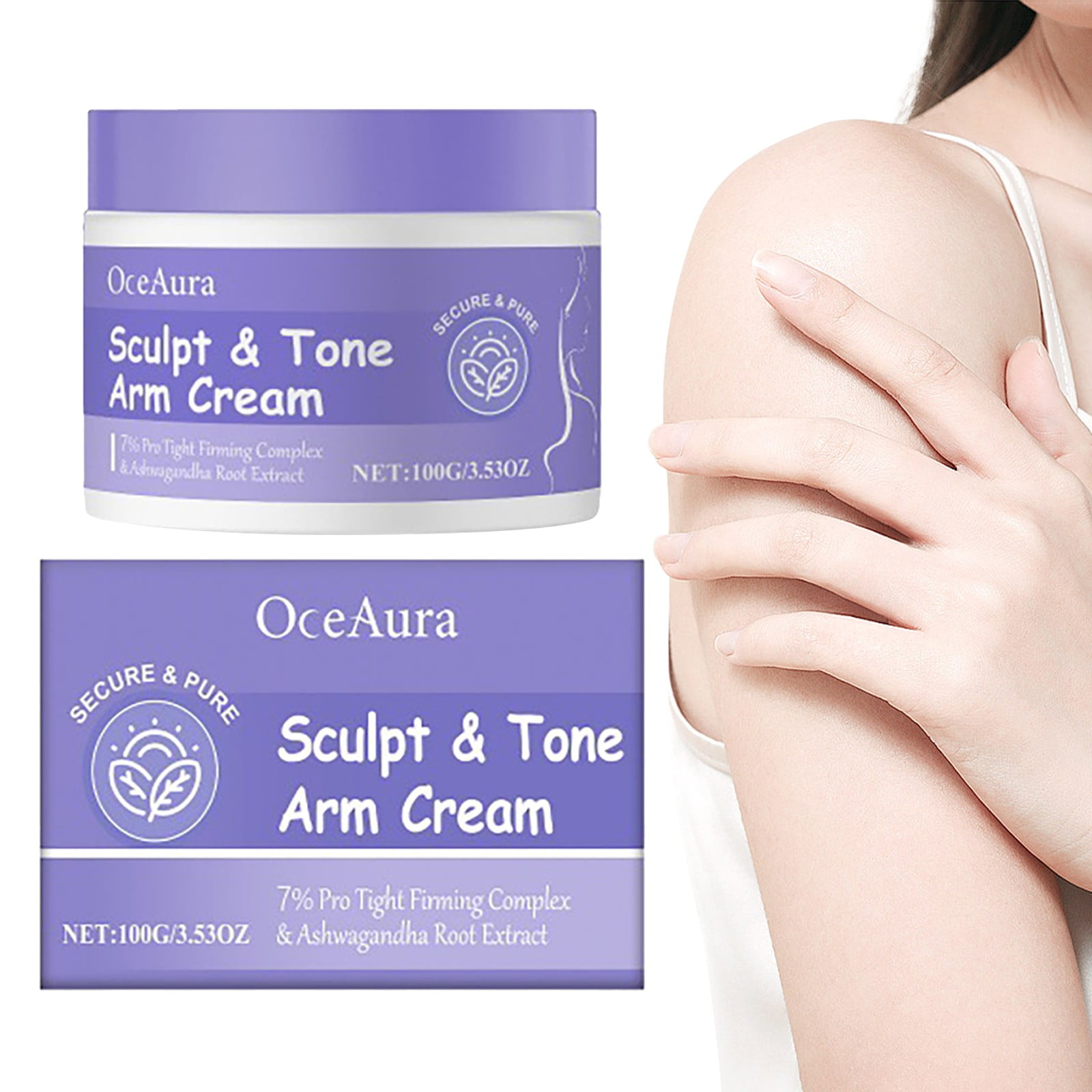 Sculpt & Tone Arm Cream - Pro Firming & Tightening With Root Extract, Reduces Wrinkles, Deep ...