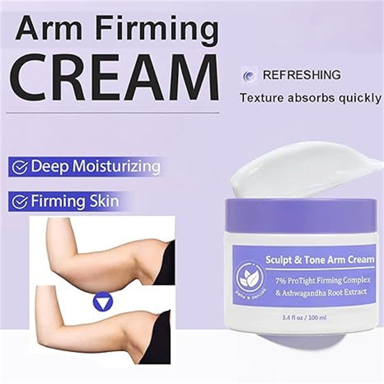Sculpt & Tone Arm Firming Cream 3.4 fl oz - Skin Tightener for Youthful ...