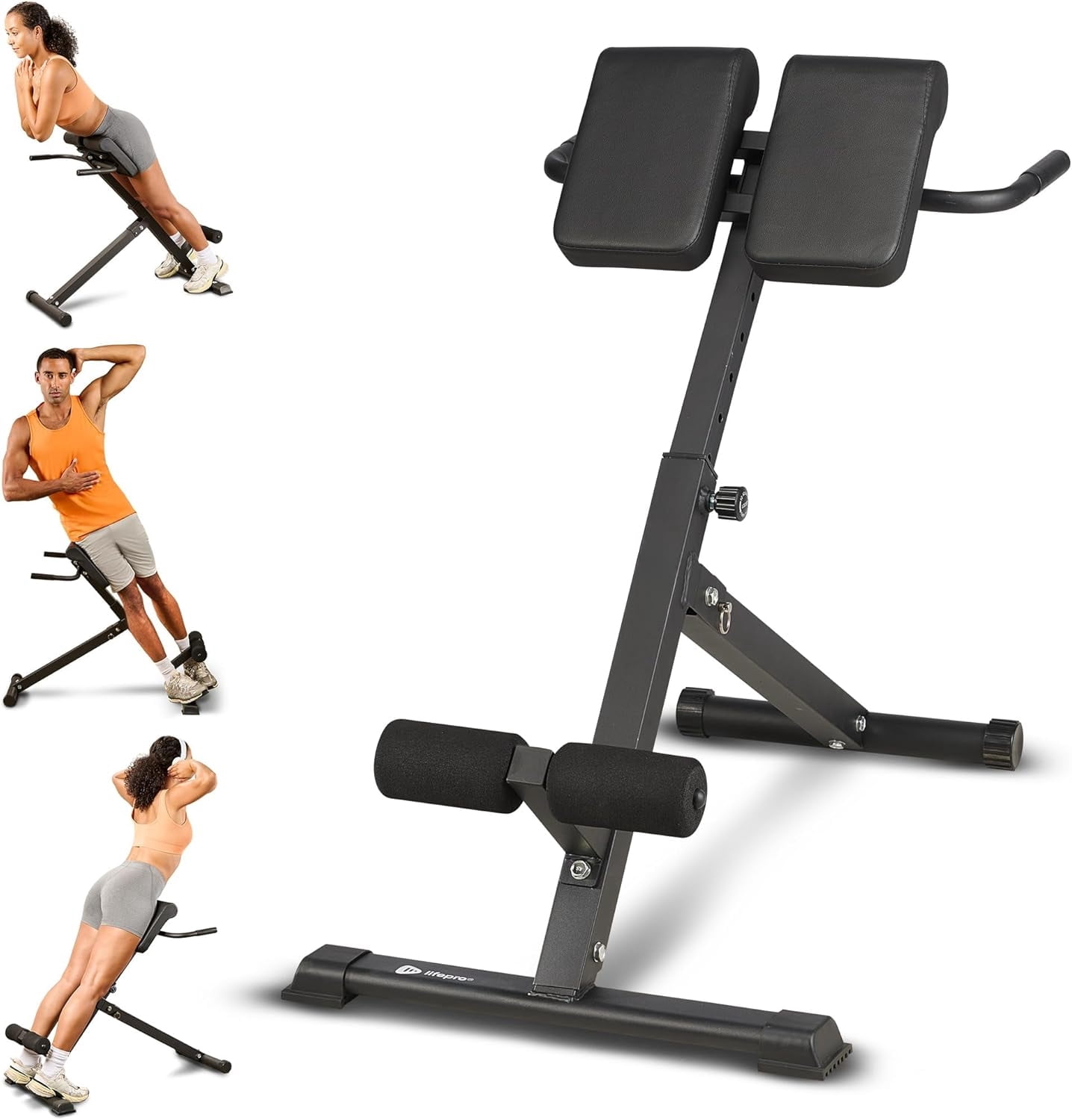 SculptTrainer Roman Chair – Hyperextension Bench for Strength Training ...