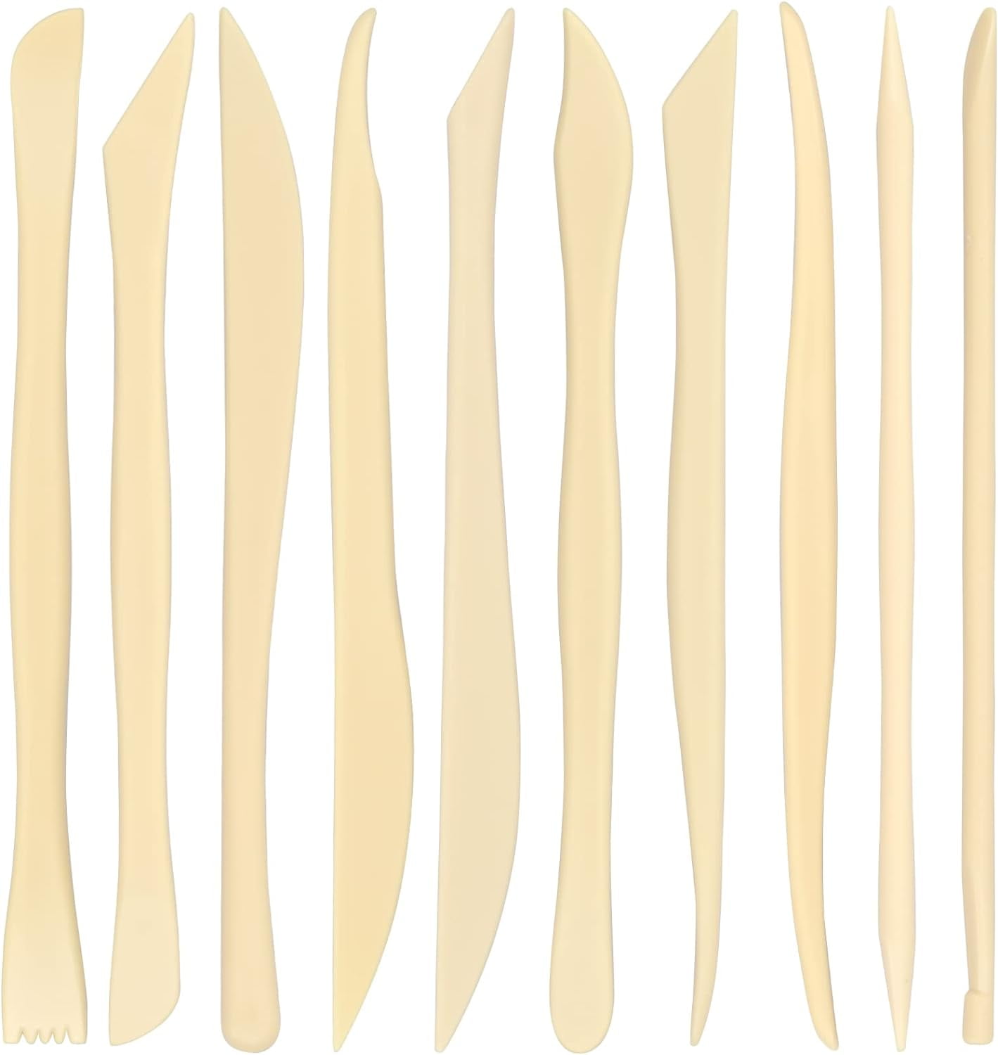 Sculpting Tools Set - 10 Pieces Plastic Modeling Tools for Clay Pottery ...