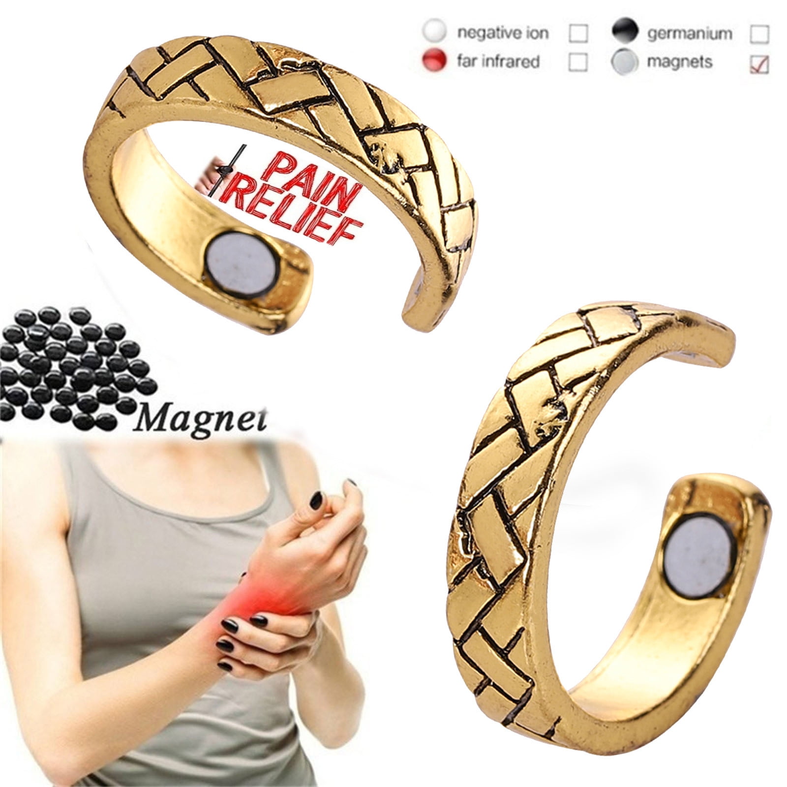 Sculpture Lymph Detox Therapy Magnetotherapy Bracelet for Men and Women ...