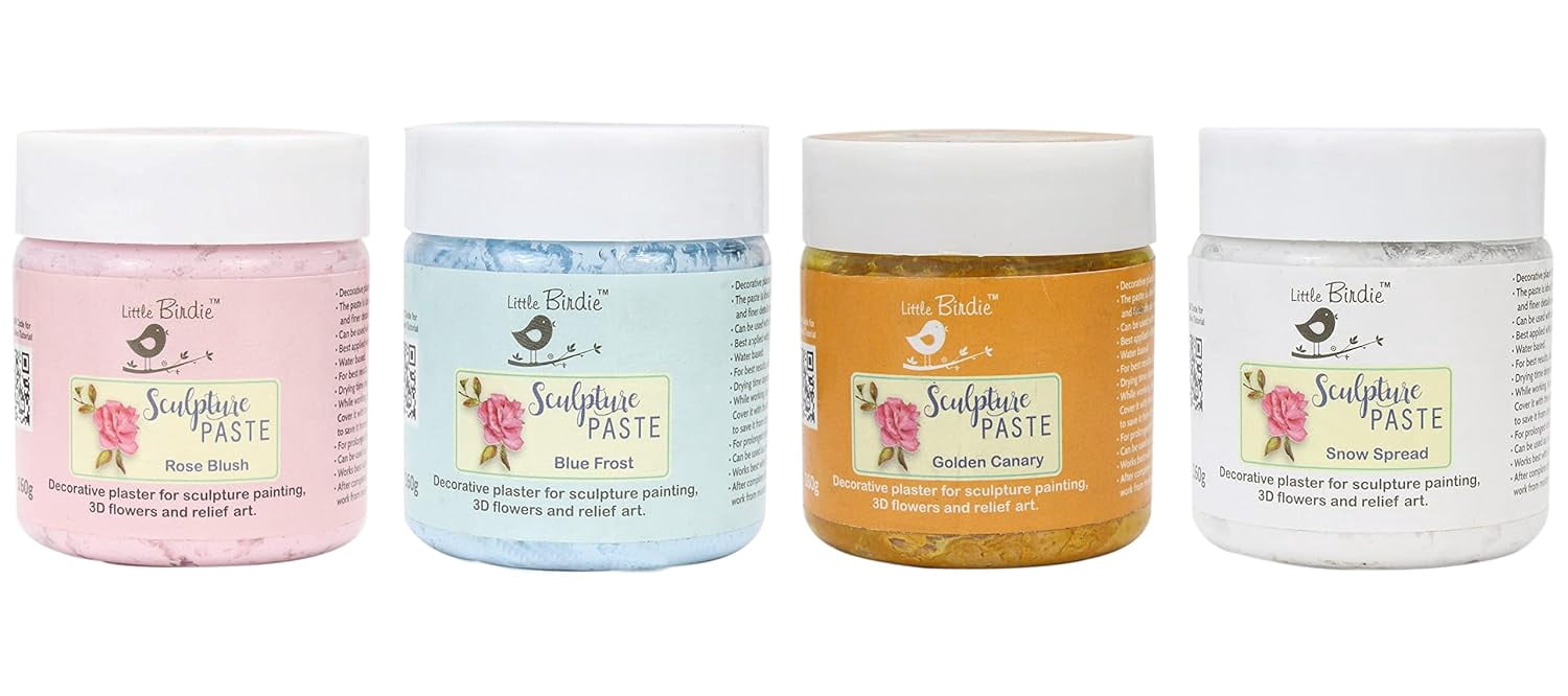 Sculpture Paste 160gm for Sculpture Painting 3D Flowers Relief Art Snow ...