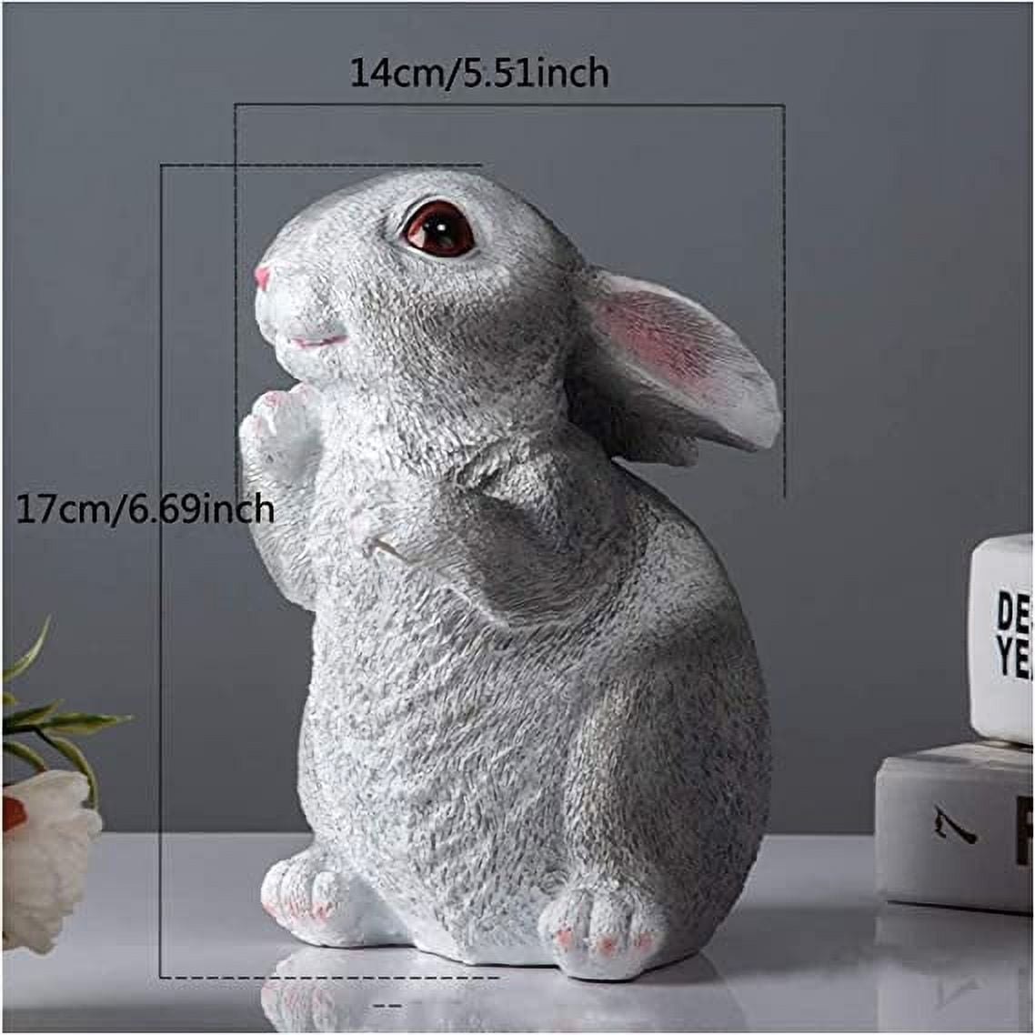 Sculpture Tabletop Crafts Figurines Collectible Prop Rabbit Statues ...