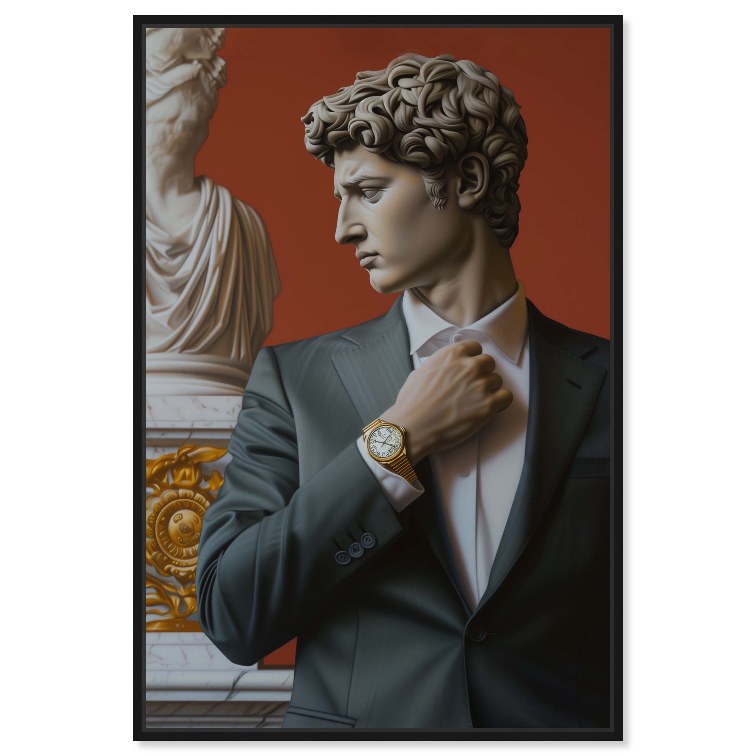Sculpture With Style Men Style Man Cave Canvas Wall Art by Notoriart ...