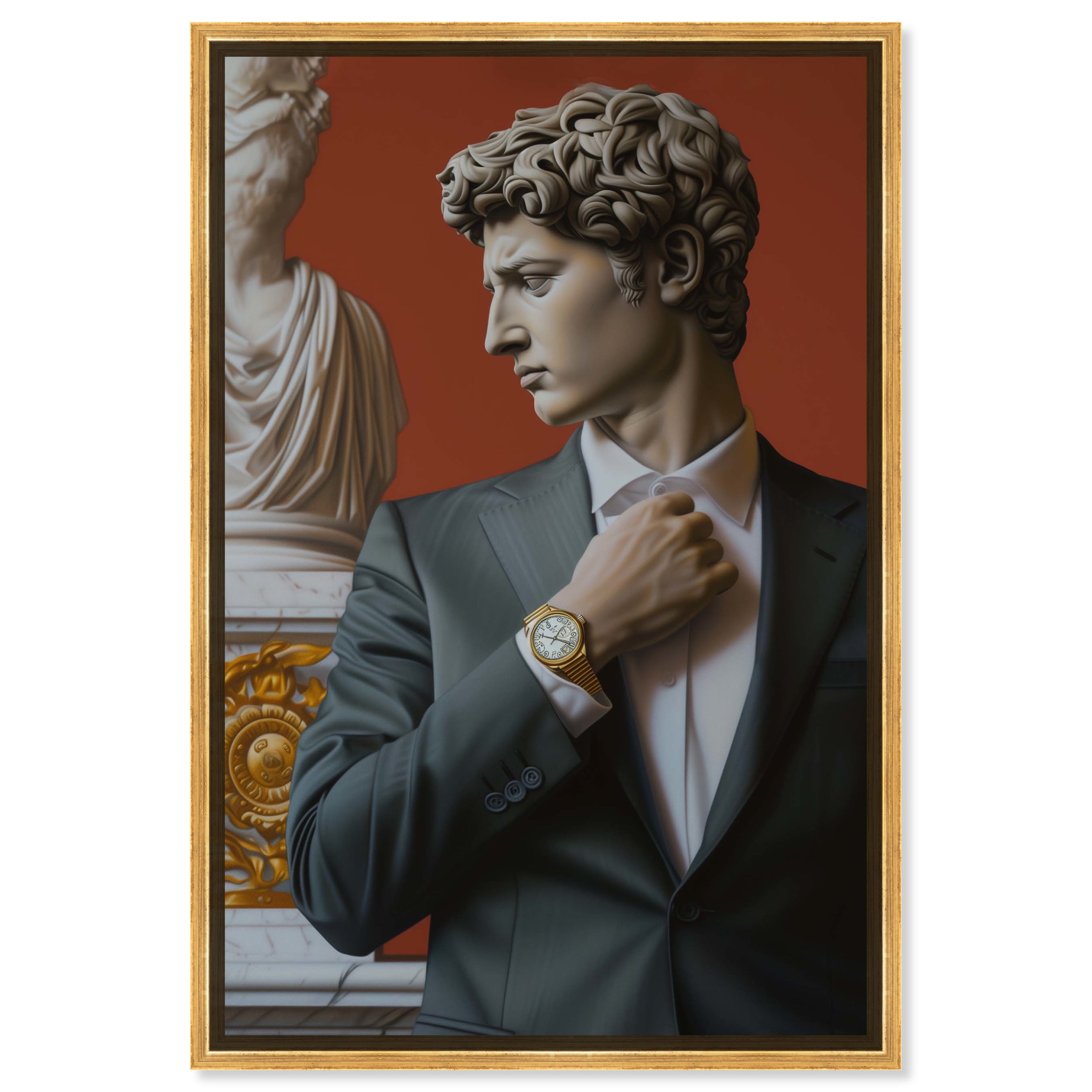 Sculpture With Style Men Style Man Cave Canvas Wall Art by Notoriart ...