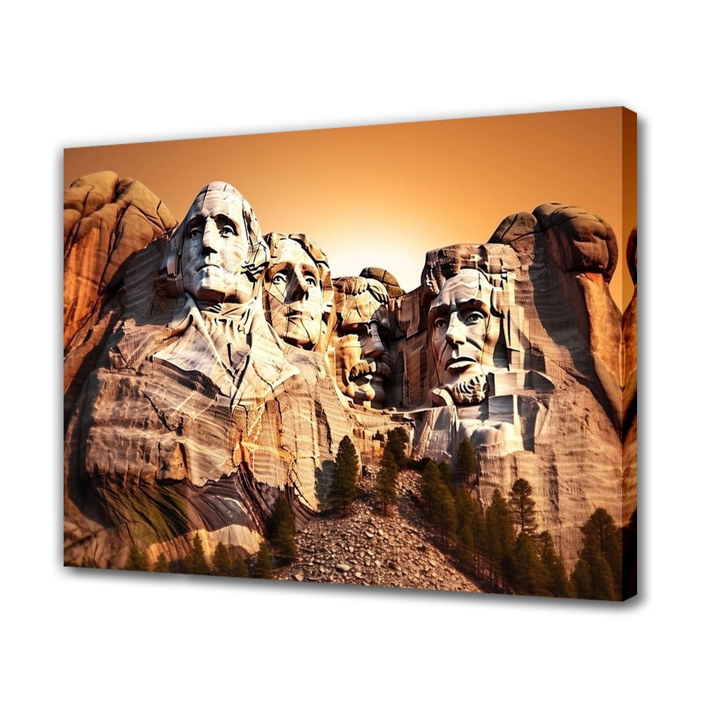 Sculptures Of Four American Presidents Mount Rushmore Iconic Landmark ...