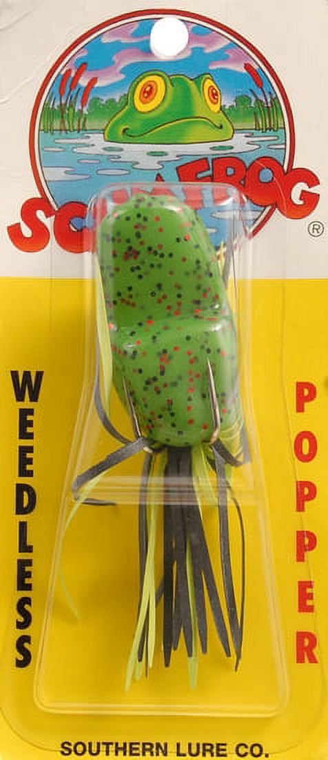 Scum Frog SFP-227 Scum Frog Popper Watermelon Bass Fishing Soft Plastic ...