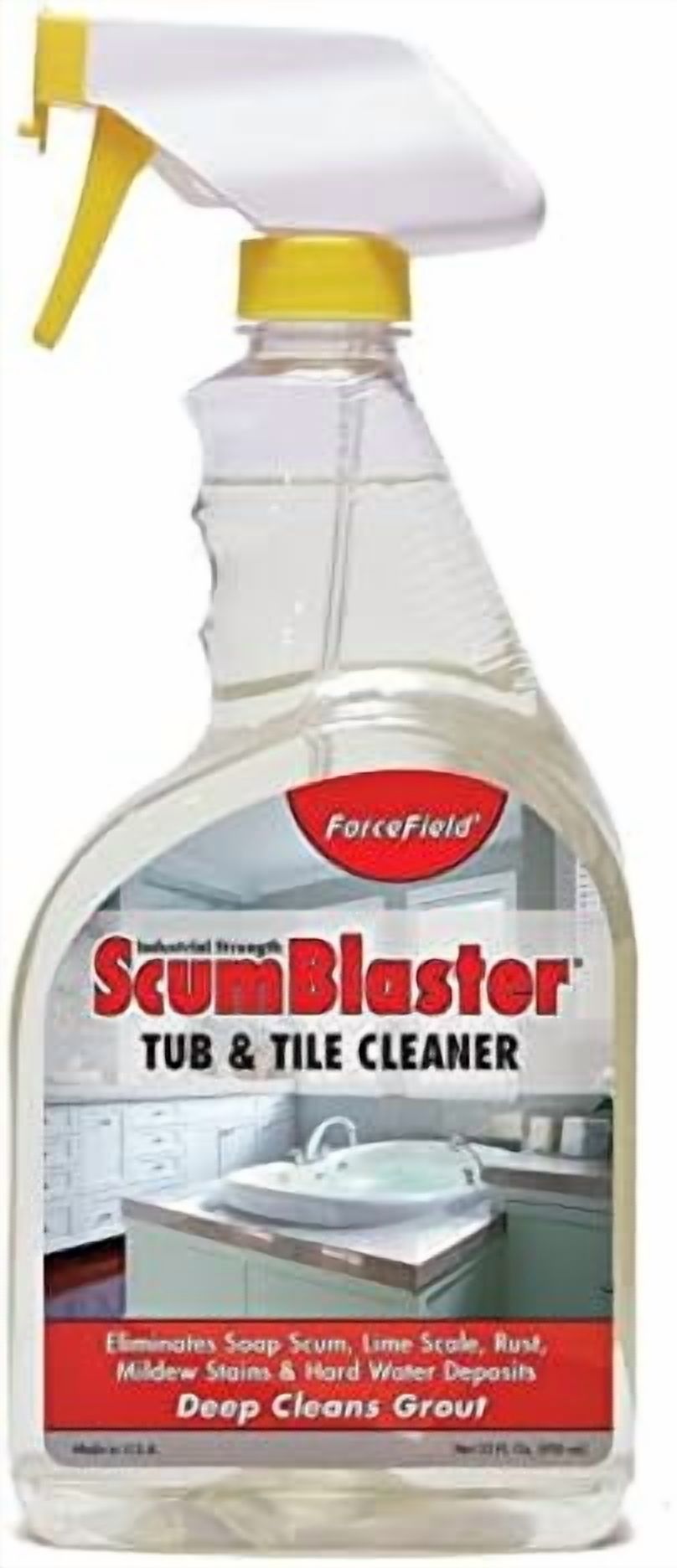 ScumBlaster Tub & Tile Cleaner, Deep Cleans Grout. Removes Soap Scum ...