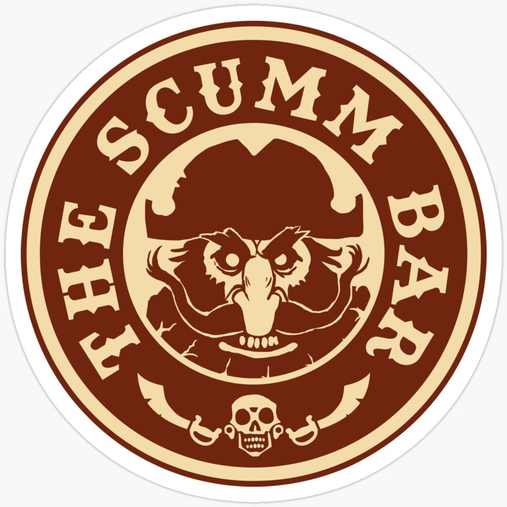 Scumm Bar Logo Sticker Phone Decal Water Bottle Stickers Car Decals ...