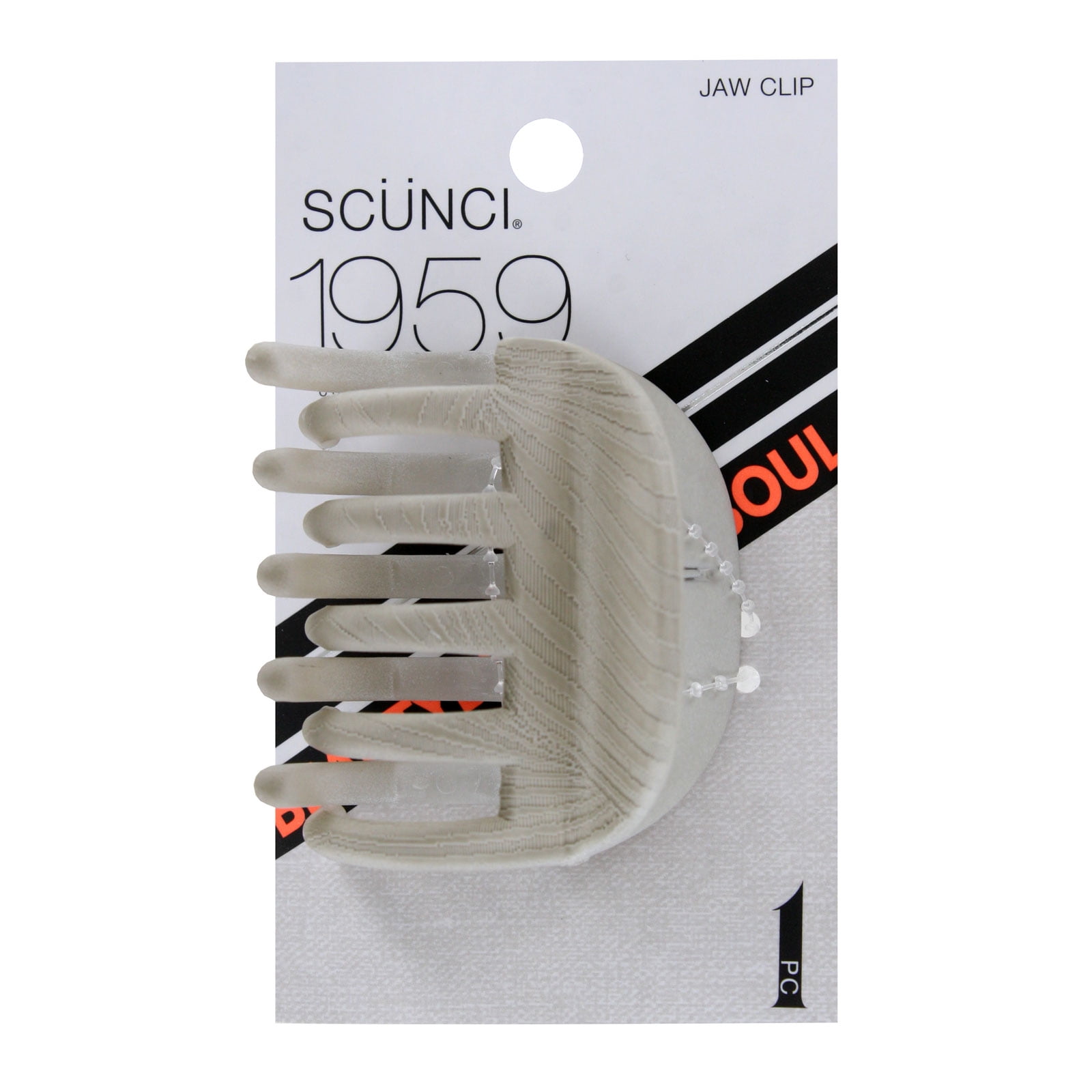 Scunci 1959 6cm Hair Jaw Clip, Light Gray, 1-Piece - Walmart.com