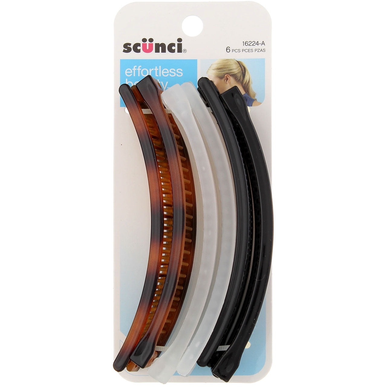 Scunci 5" Banana Comb 6 ea (Pack of 3) - Walmart.com