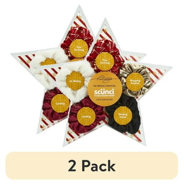 The Original Scrunchie Six Days of Scrunchies Fashion Gift Set Includes ...