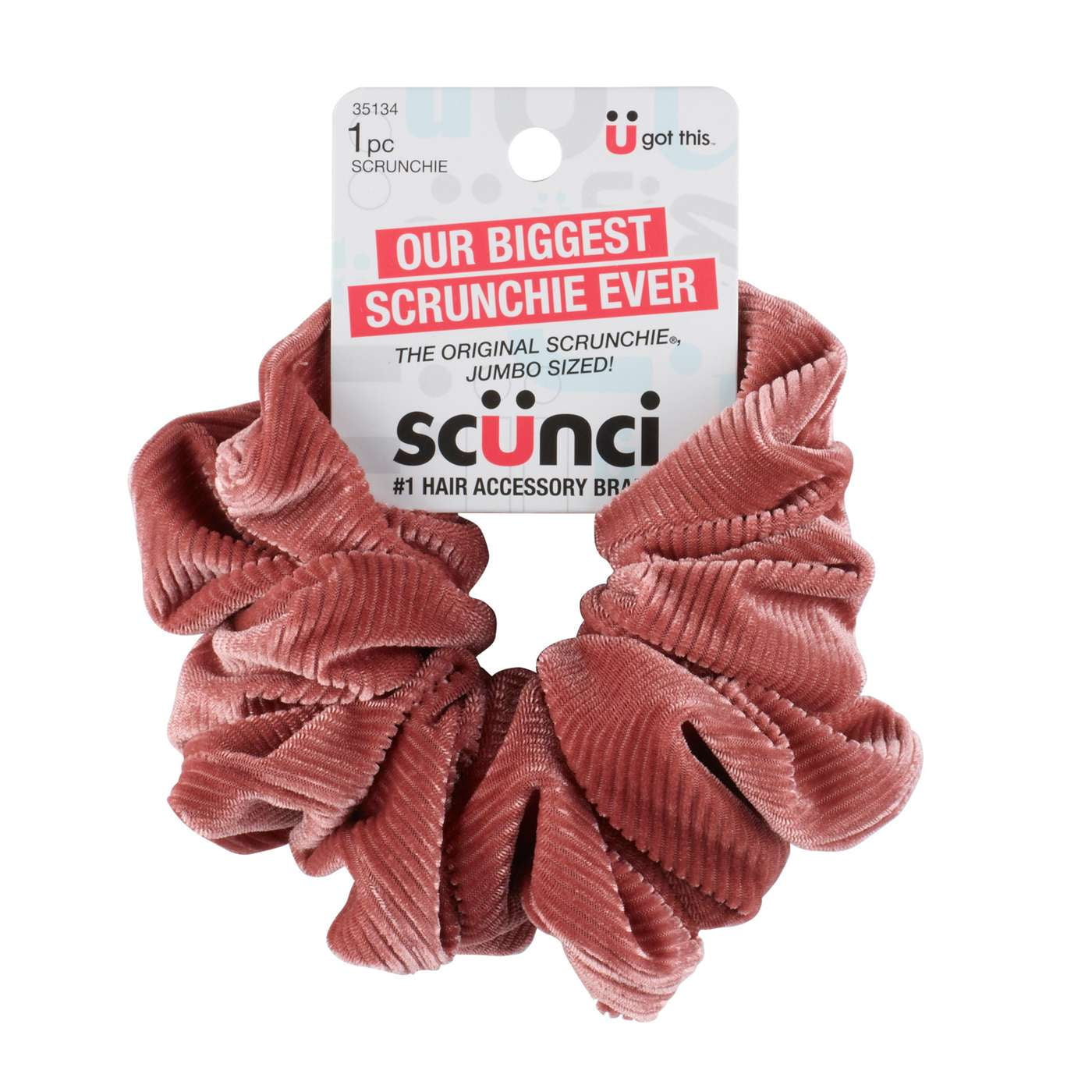 Scunci Corded Velvet Scrunchie - Walmart.com