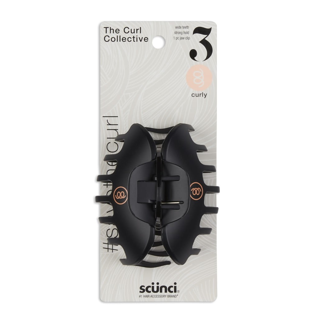 Scunci Curl Collective Octo Claw Clip for Curly Hair, Black, 1 Count ...