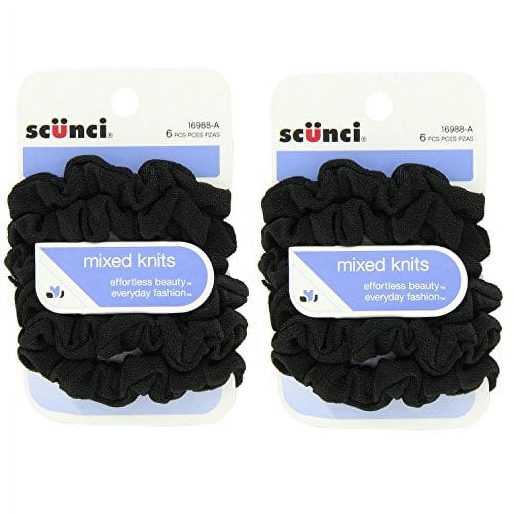 Scunci Effortless Beauty Mini Slinky Black Twisters, 12-Count - Walmart.com