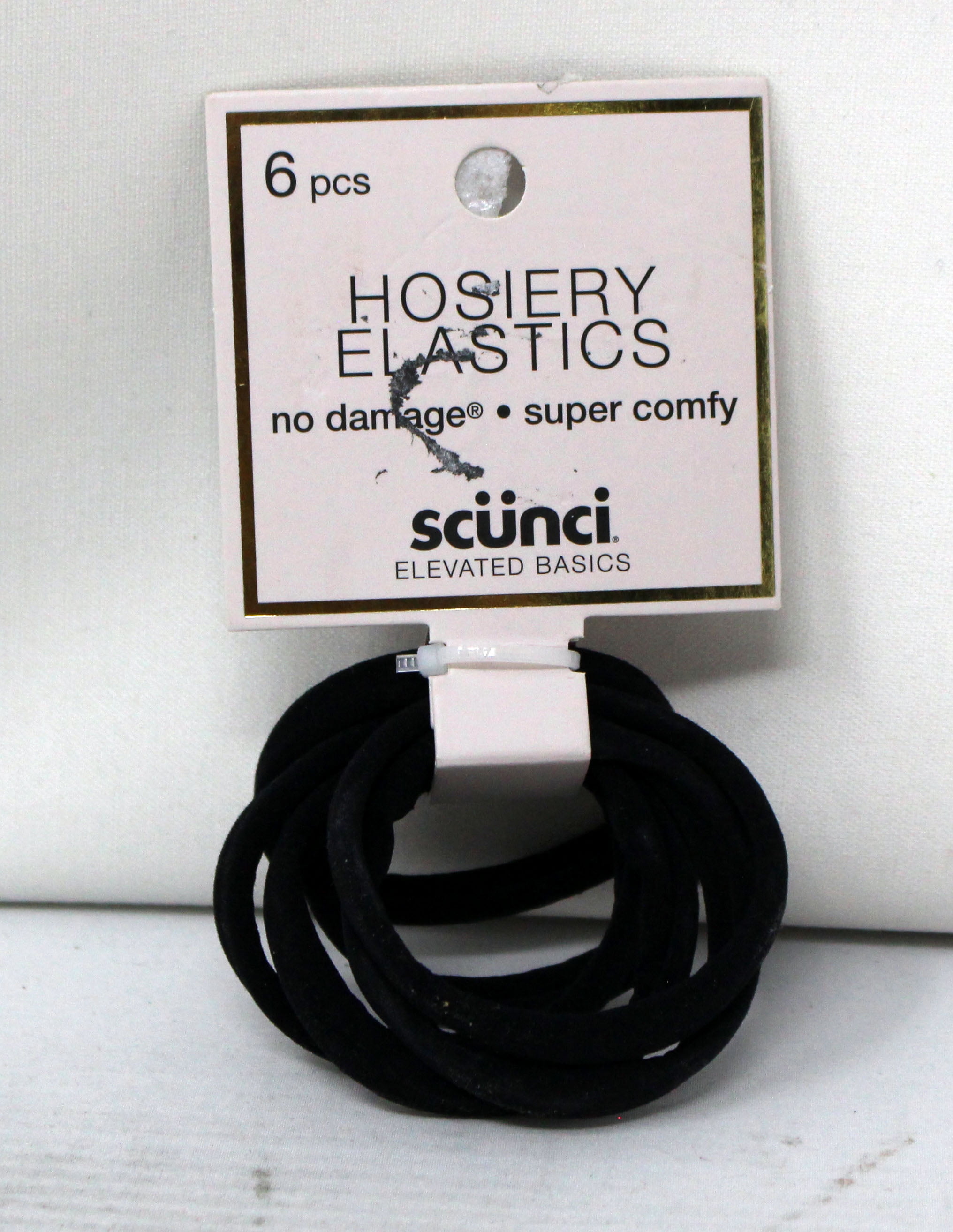 Scunci Elevated Basics Hosiery Elastics Super Comfy 6 Count - Walmart.com