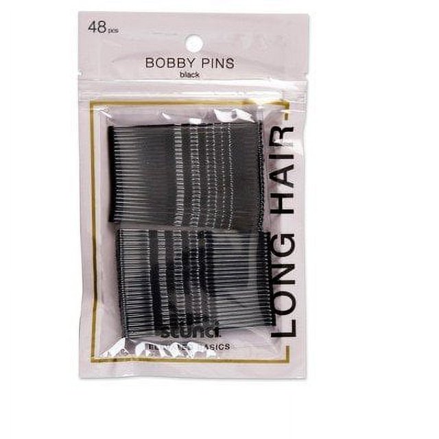Scunci Extra Long Bobby Pins Black - 48pk Black - Walmart.com