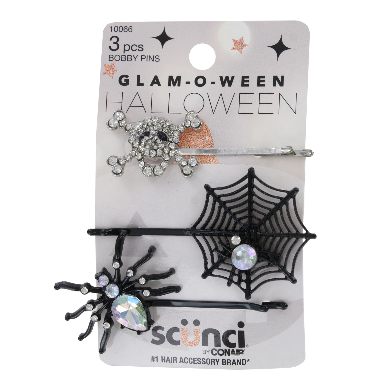 Scunci Glam-O-Ween Halloween Bobby Pins, 3-Pieces - Walmart.com