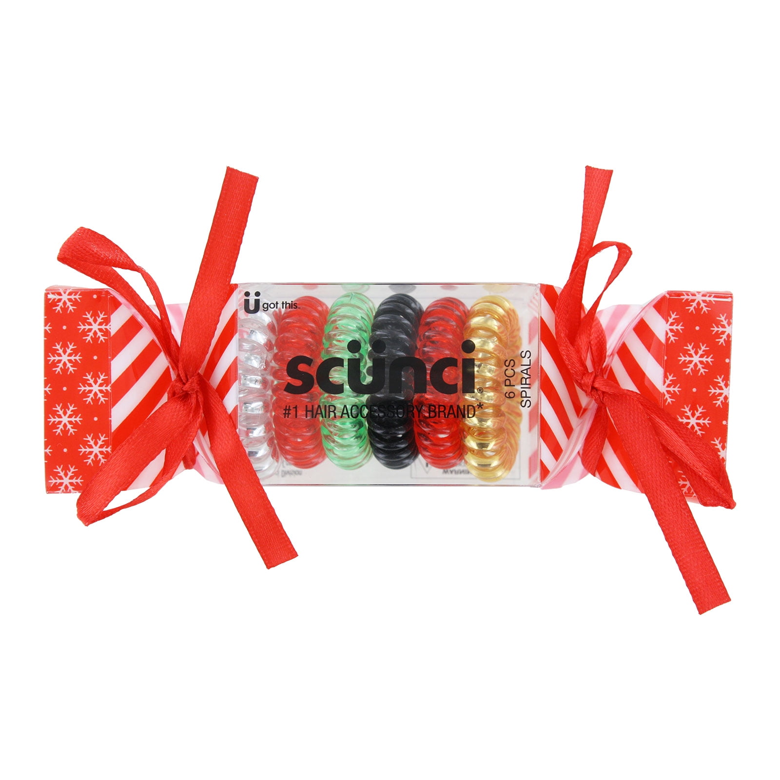 Scunci Hair Spirals, Assorted Colors, 6-Pieces - Walmart.com