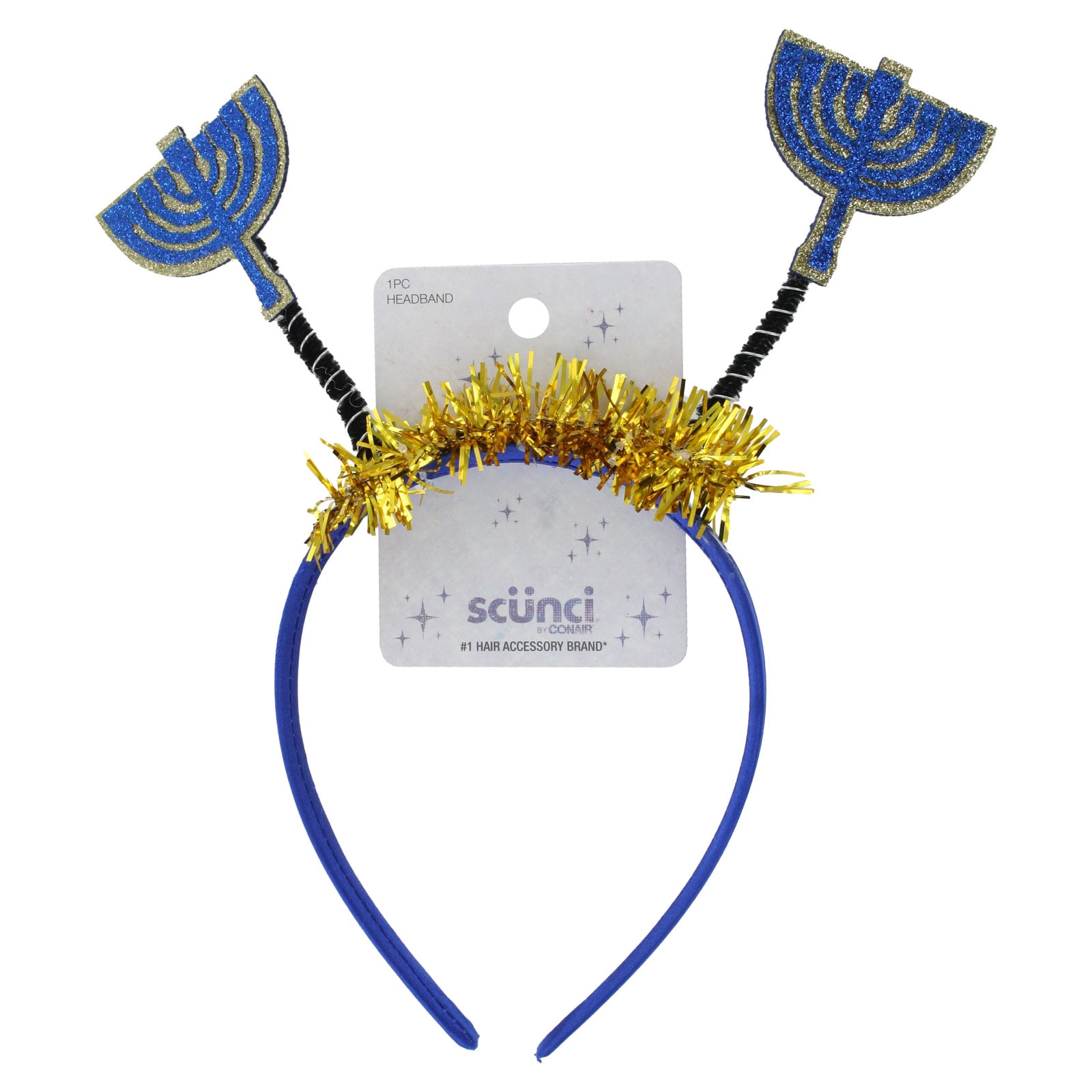 Scunci Menorah Hanukkah Headband, Blue, 1-Piece - Walmart.com