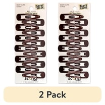 Scunci Cute Mini Metal Open-Center Snap Clip Barrettes, All Day Hold ...