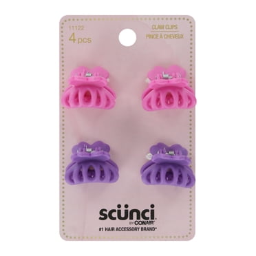 Scunci Tween Strawberry Claw Hair Clips, Assorted Colors, 12-Count ...