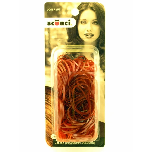 Scunci Mixed Size Polyband Ponytail Hair Elastics - 300 Pcs. - Walmart.com