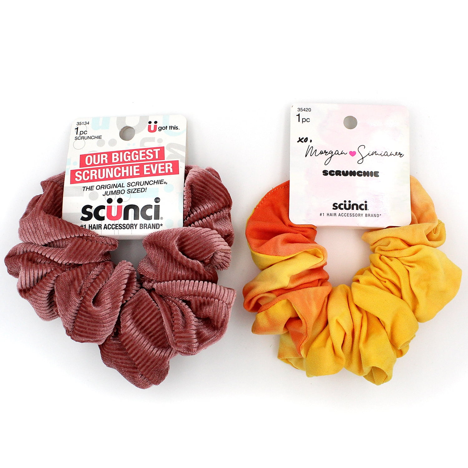 Scunci Morgan Simianer Jumbo Scrunchies - Walmart.com